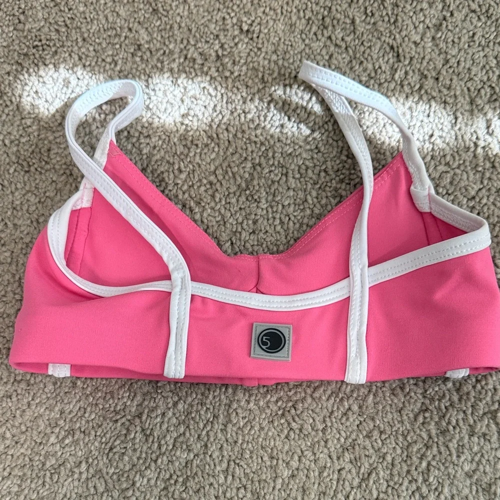 Five Dancewear | Other | Five Dancewear Pink And White Strappy Bralette ...